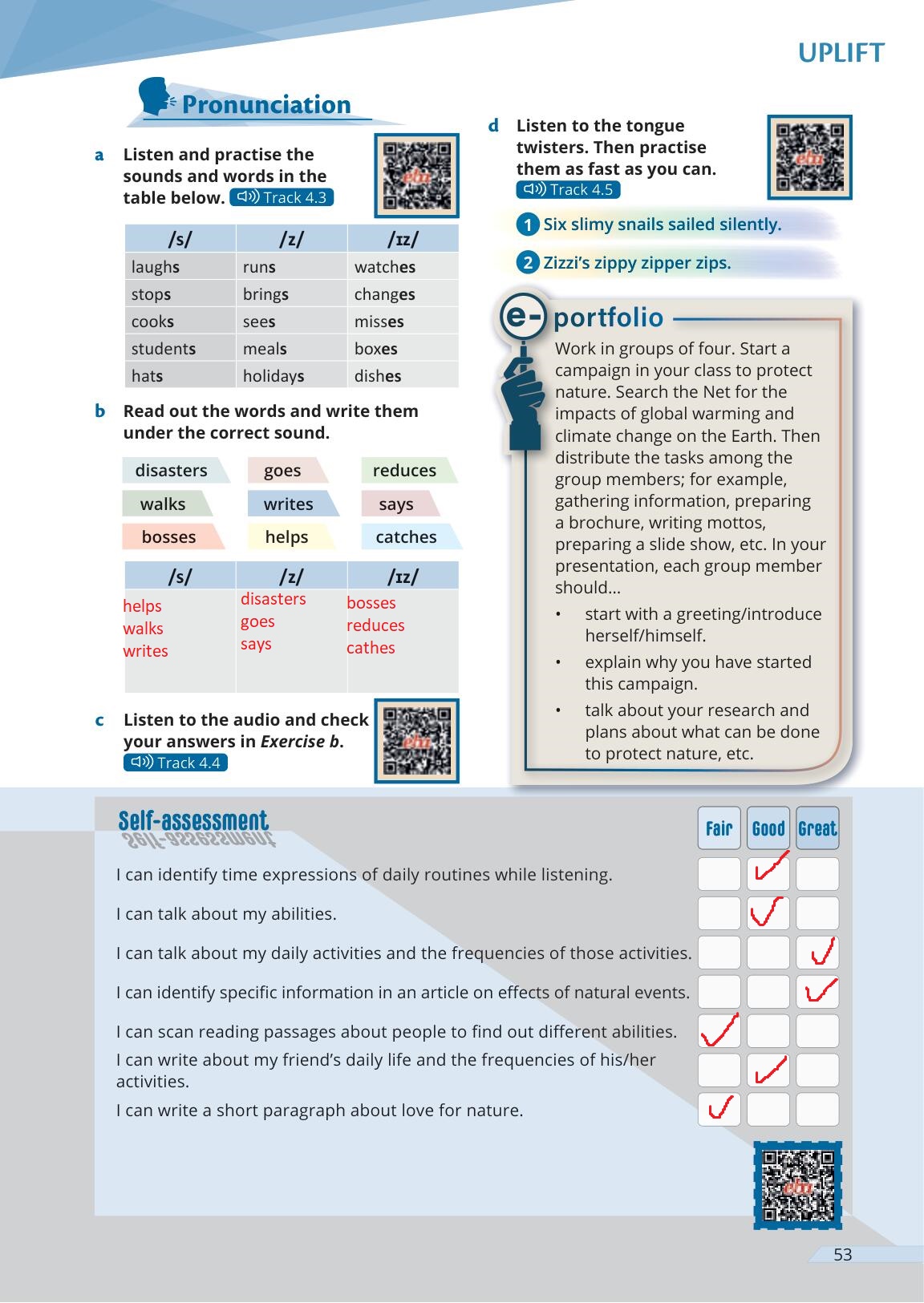 Sınıf İngilizce Uplift Ders Kitabı 4. Ünite Cevapları Meb Yayınları Sayfa 46 47 48 49 50 51 52 53