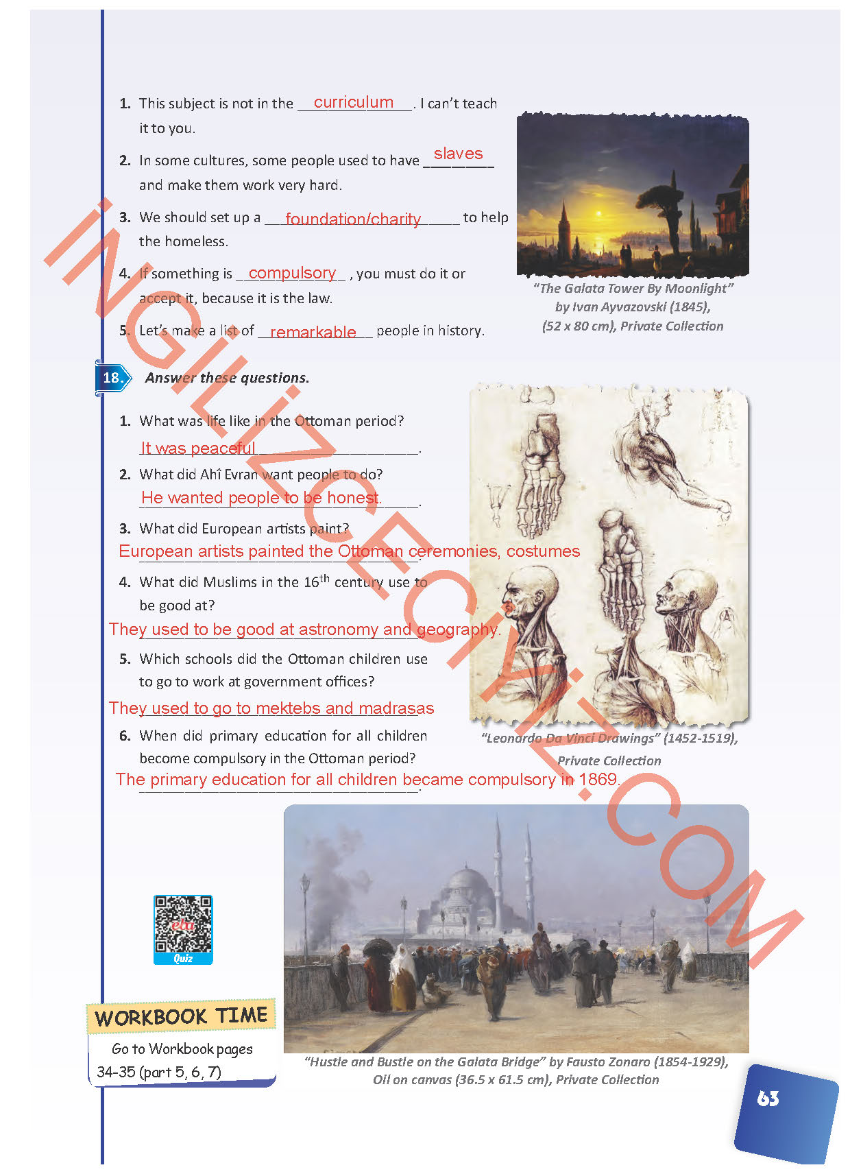 10. Sınıf Pasifik Yayınları İngilizce Ders Kitabı Sayfa 63 Cevapları - ingilizceciyiz.com