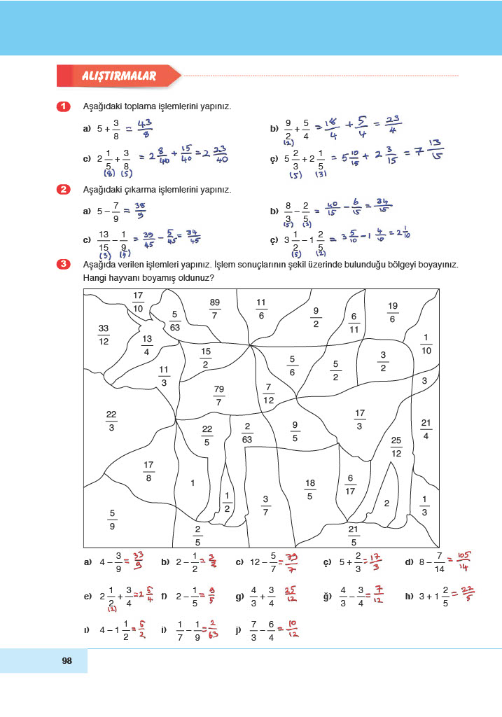 6. Sınıf Doğa Yayınları Matematik Ders Kitabı Sayfa 98 Cevapları - ingilizceciyiz.com