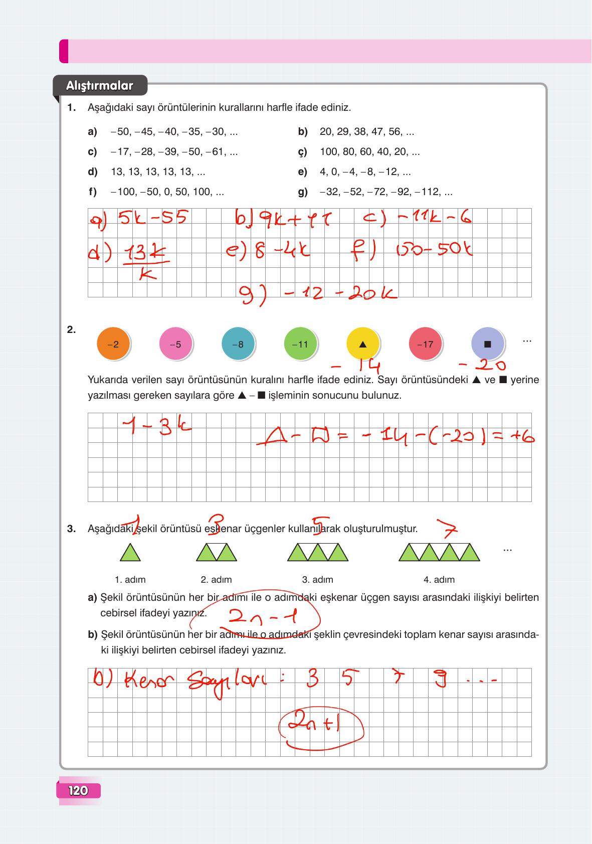 7. Sınıf Edat Yayınları Matematik Ders Kitabı Sayfa 120 Cevapları - ingilizceciyiz.com