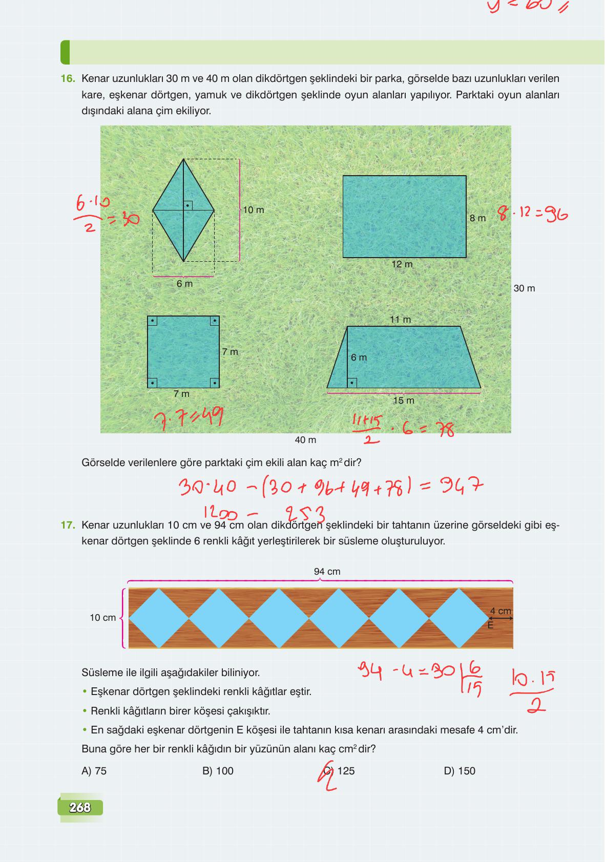 7. Sınıf Edat Yayınları Matematik Ders Kitabı Sayfa 268 Cevapları - ingilizceciyiz.com