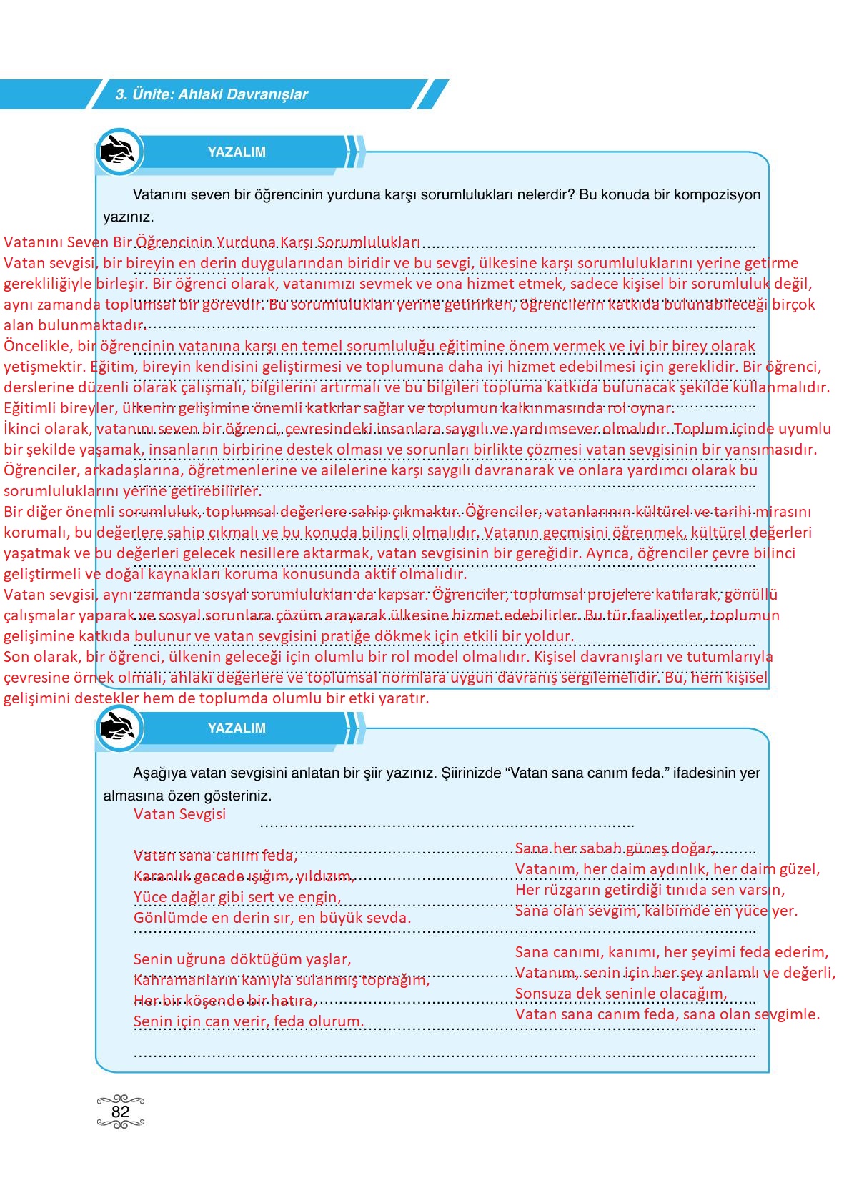 7. Sınıf Erkad Yayınları Din Kültürü Ders Kitabı Sayfa 82 Cevapları - ingilizceciyiz.com