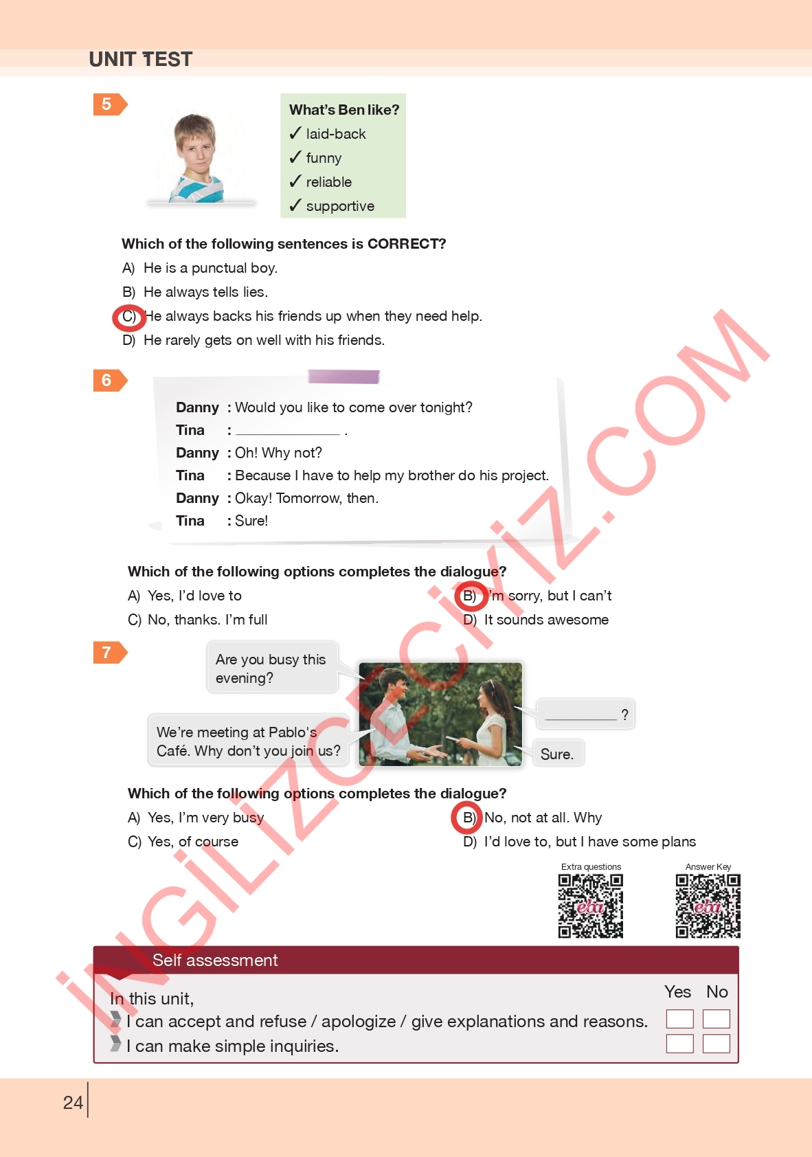 8. Sınıf İngilizce Kitabı Bilim ve Kültür Yayınları Sayfa 10, 11, 12, 13, 14, 15, 16, 17, 18, 19 ...